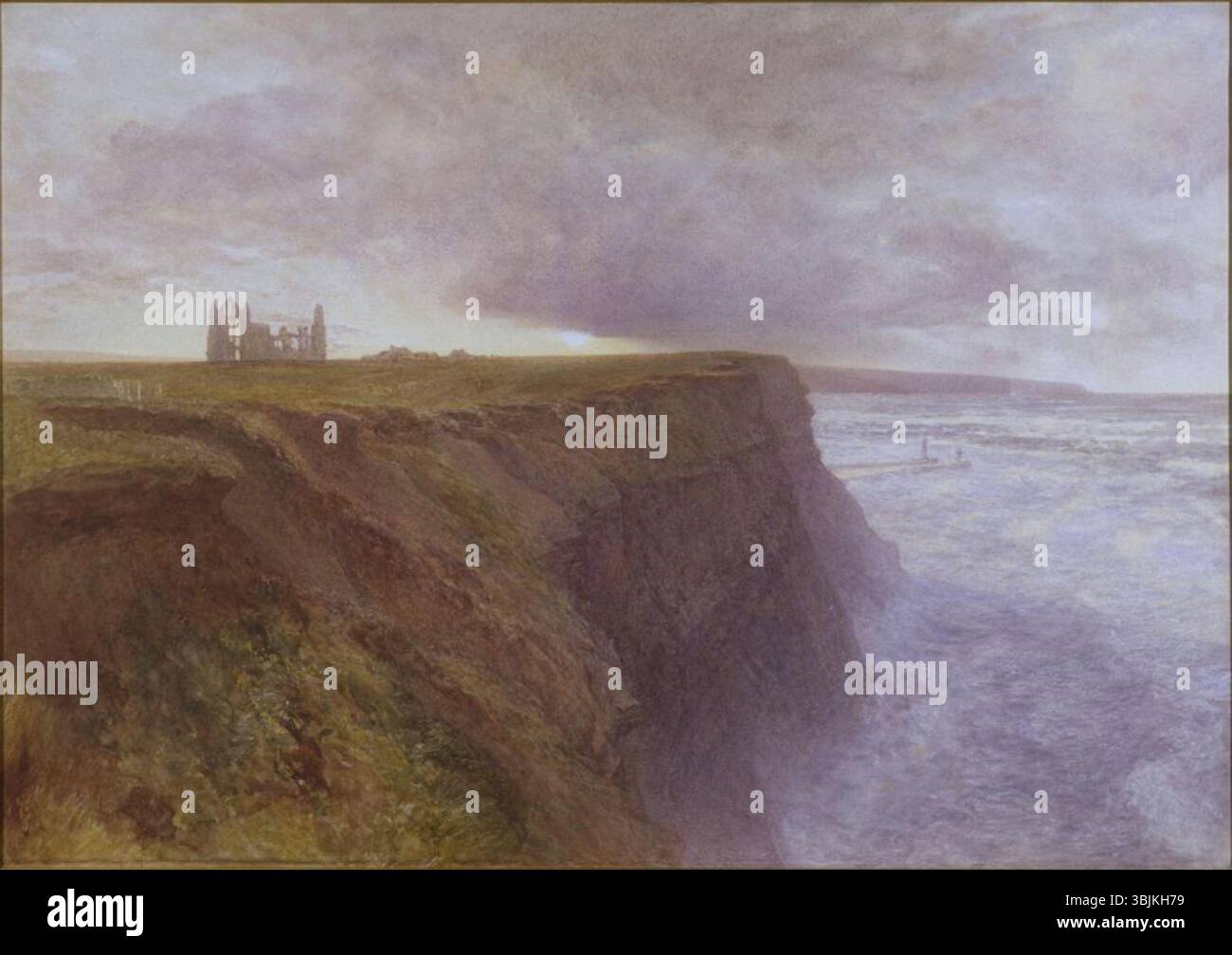 'Wind of the Eastern Sea: View of Whitby Abbey' by Alfred William Hunt ...