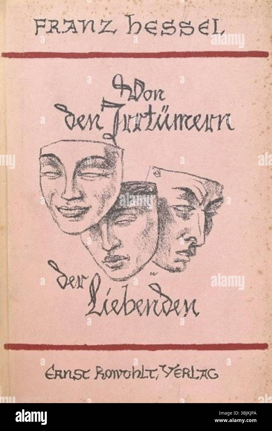 Franz Hessel’s 1922 book cover design for 'Von den Irrtümern der ...