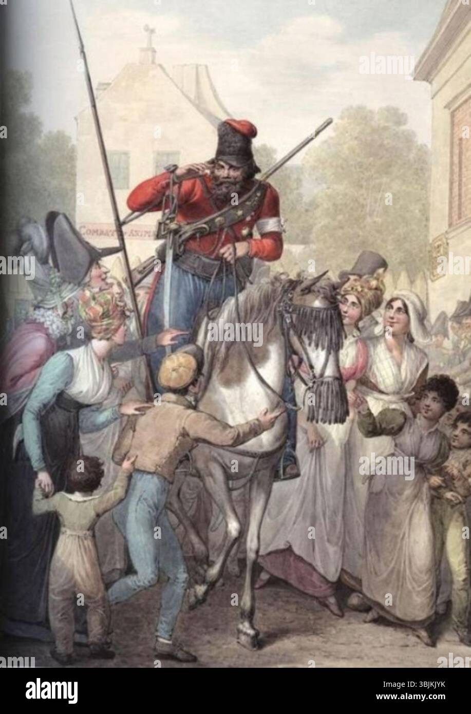 Georg Emanuel Opiz’s 1814 painting of Russian Cossacks in Paris ...
