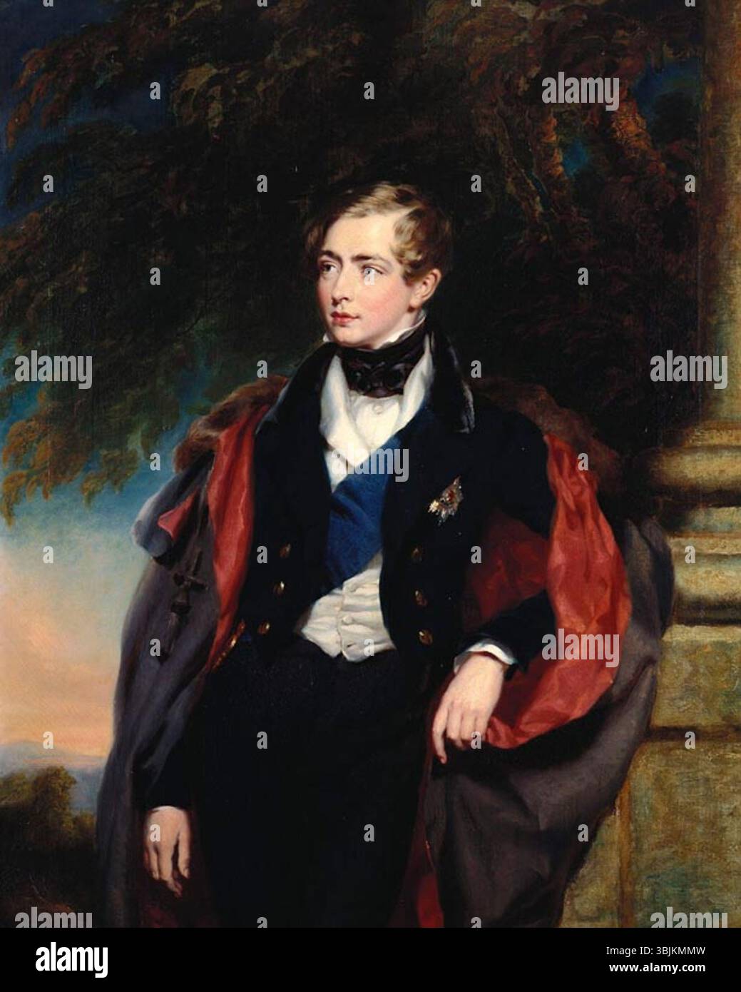 This 1836 oil on canvas portrait by John Lucas depicts Prince George of ...
