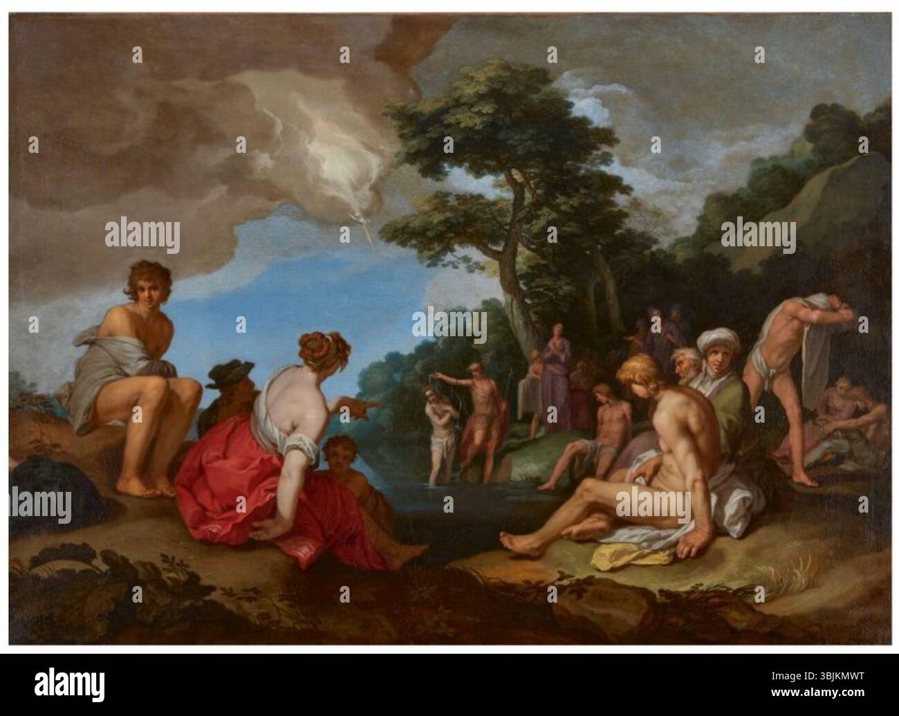 John the baptist water baptism painting Cut Out Stock Images & Pictures - Alamy