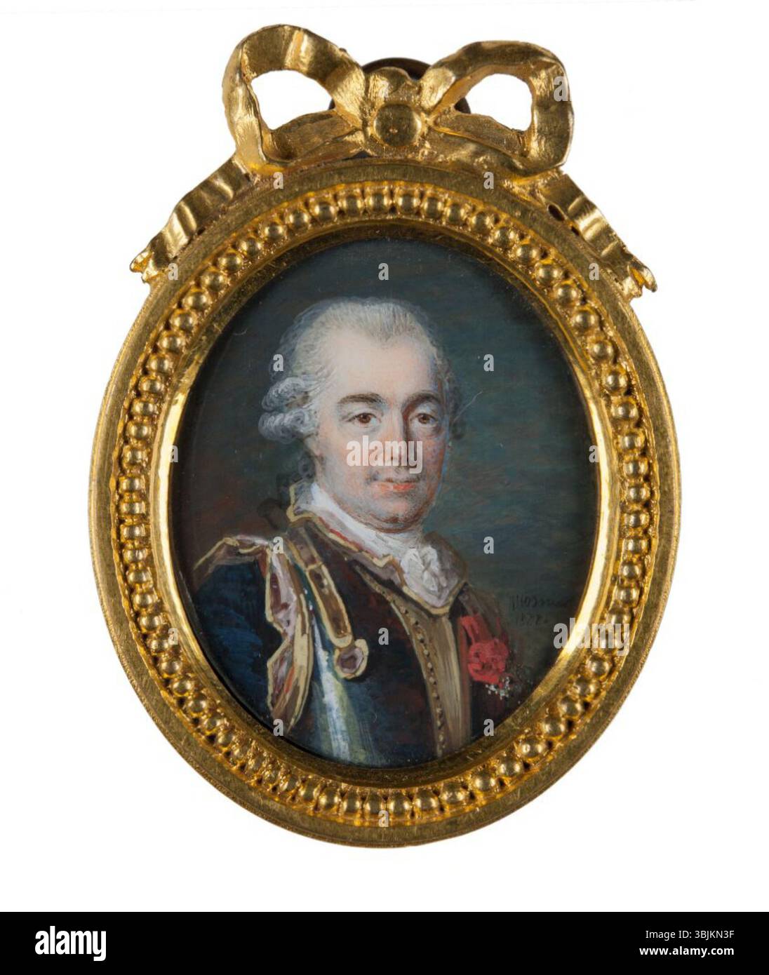 Jean-Laurent Mosnier’s 1776 portrait of an unknown French officer ...
