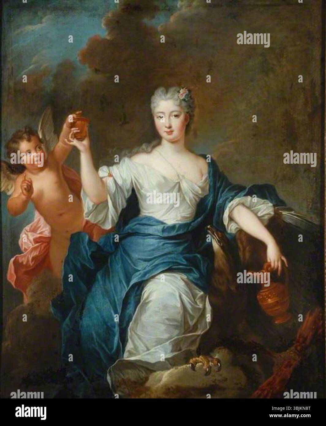 Nattier, Jean-Marc; Portrait of a Lady of the Time of Louis XV Dressed ...