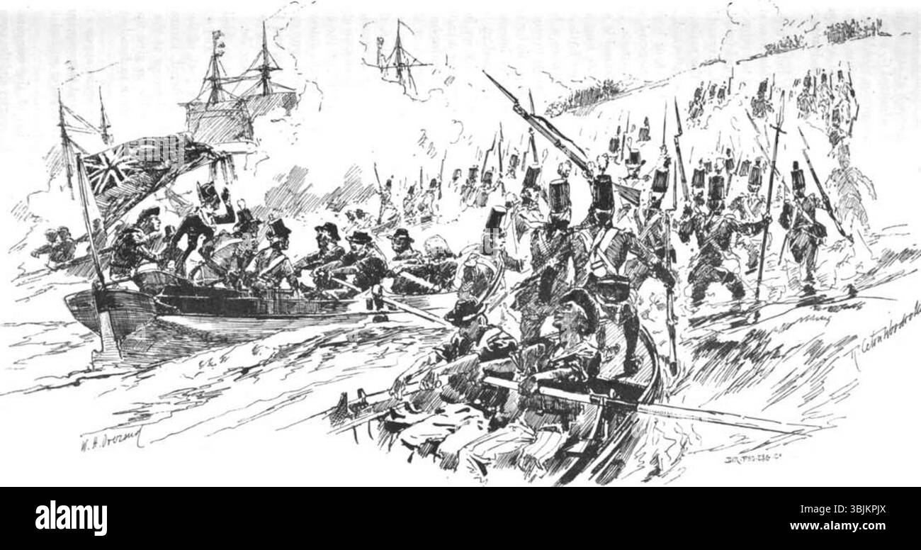 An illustration by William Heysham Overend from 1884 depicting British ...
