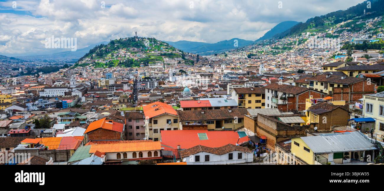 Aerial view quito city hi-res stock photography and images - Alamy