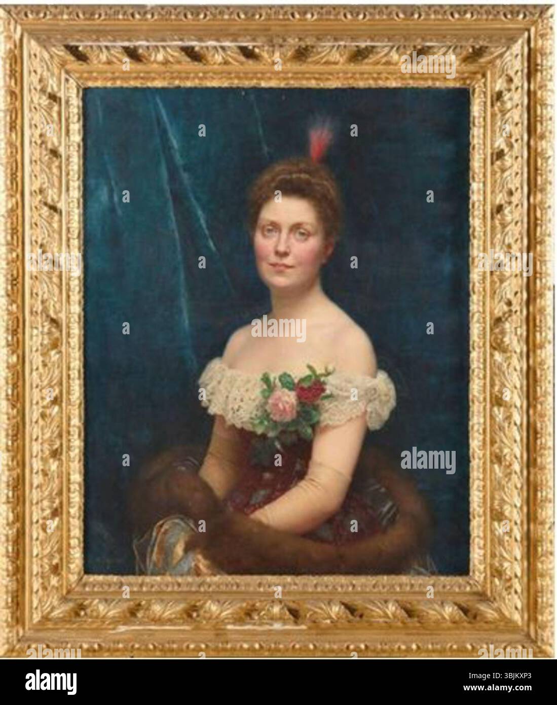 This oil painting by Alexandre-Jacques Chantron (1842–1918) portrays ...