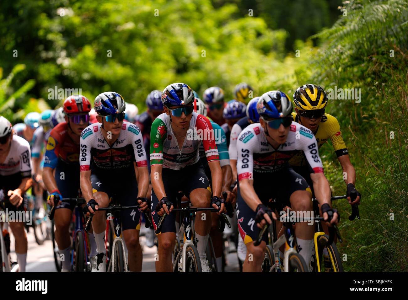 The pack rides during the stage 2 of the Giro Next Gen 2025, Rho Fiera ...
