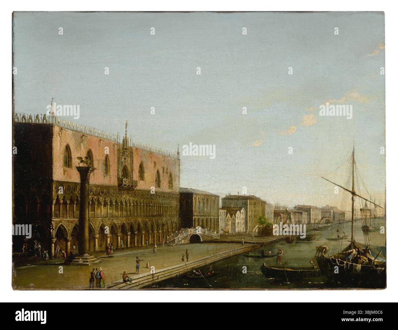 Giuseppe Borsato (–1849) painted this oil on canvas view of the Molo in ...
