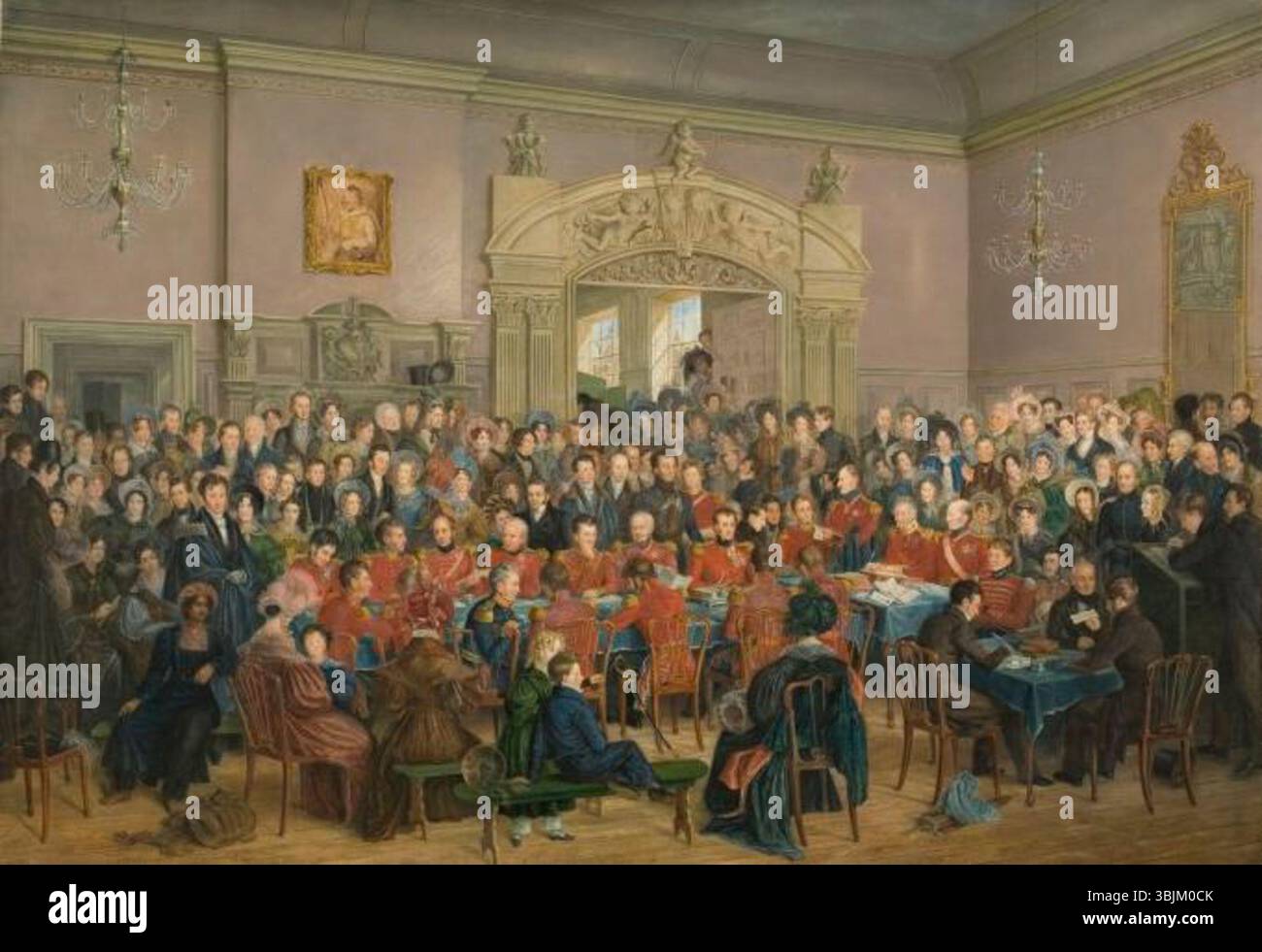 Rolinda Sharples’ 1831 painting 'The Trial of Colonel Brereton' depicts ...