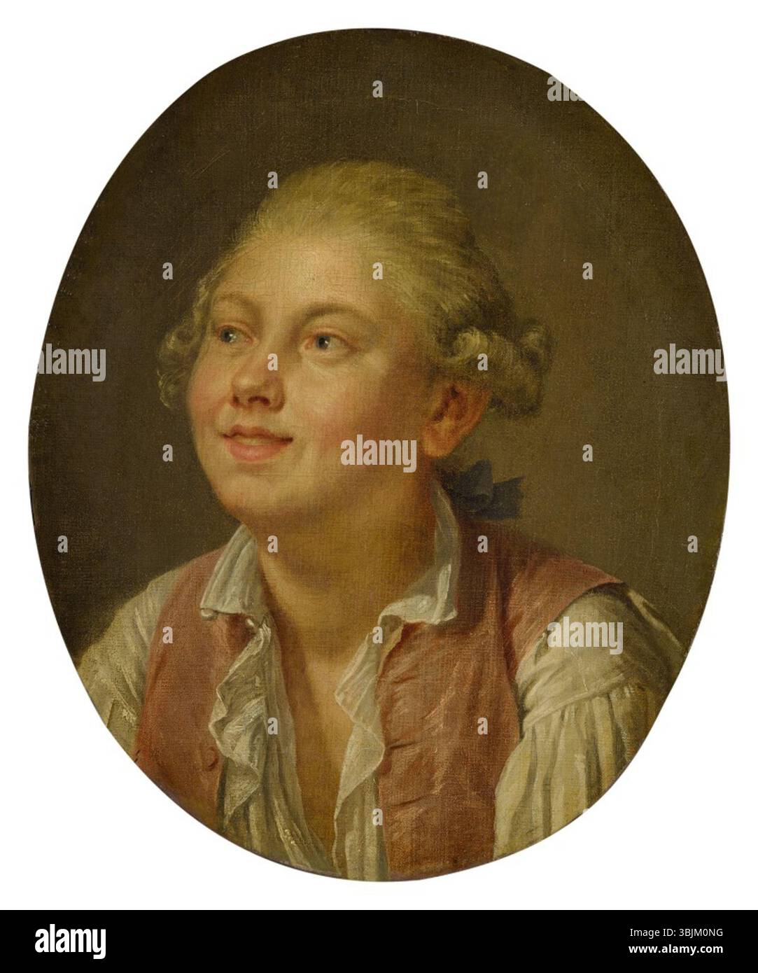 Pierre-Alexandre Wille’s *Portrait of a Young Man, Bust-length* (18th ...