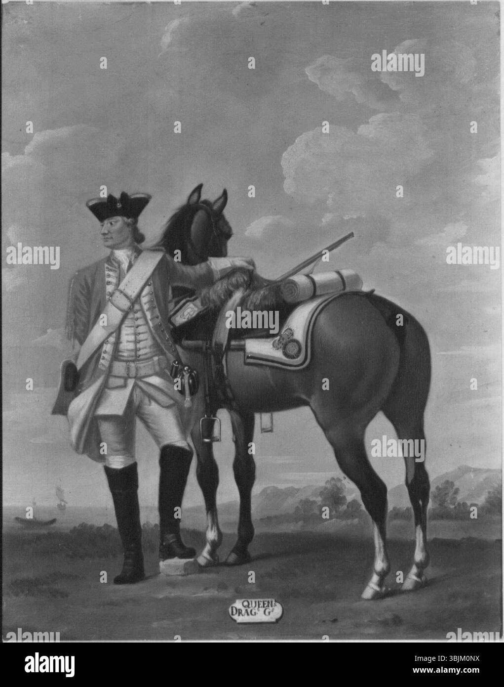 David Morier’s 1751 oil painting depicts a private soldier of the 2nd ...