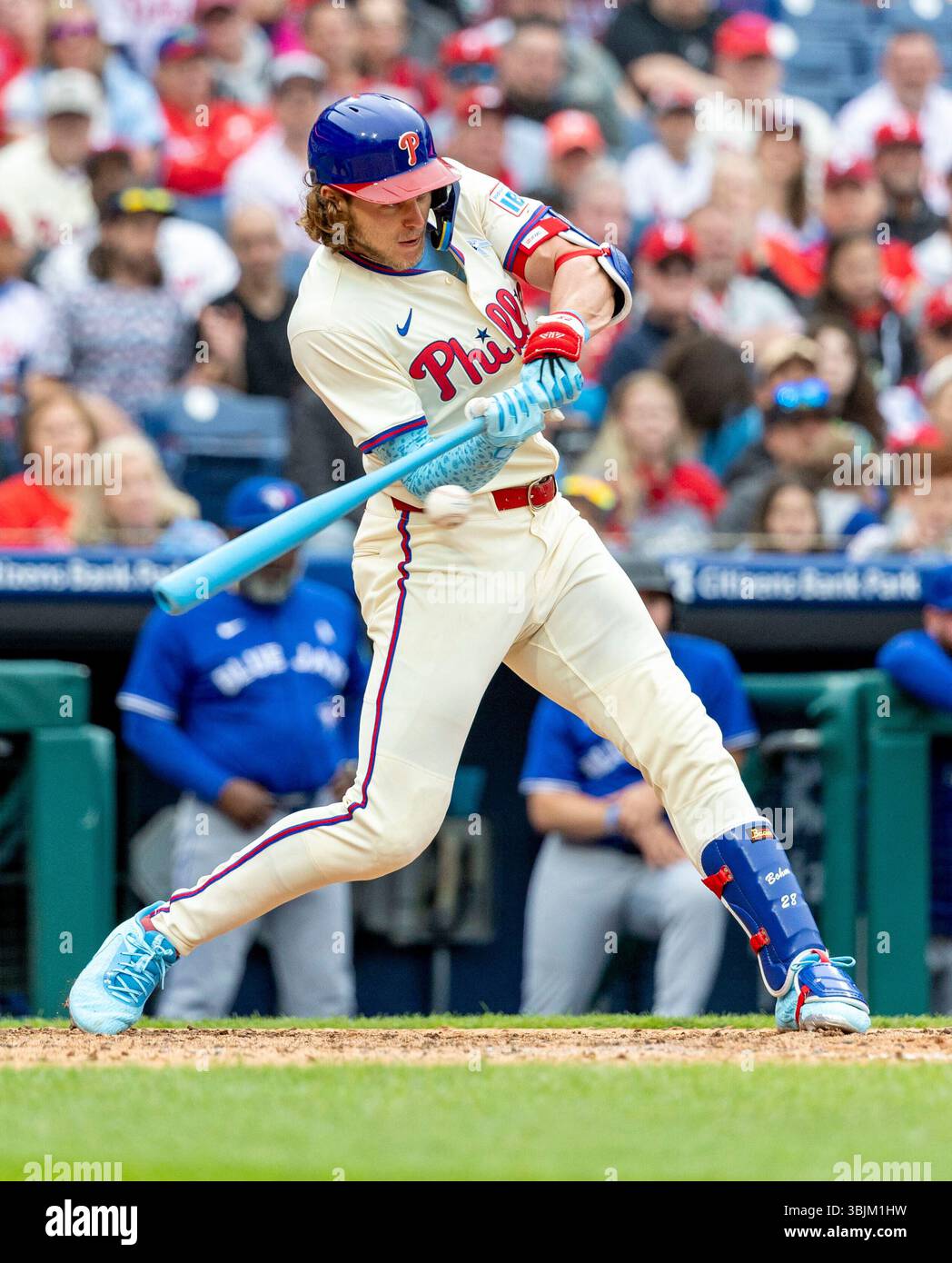Philadelphia Phillies' Alec Bohm in action during a baseball game ...