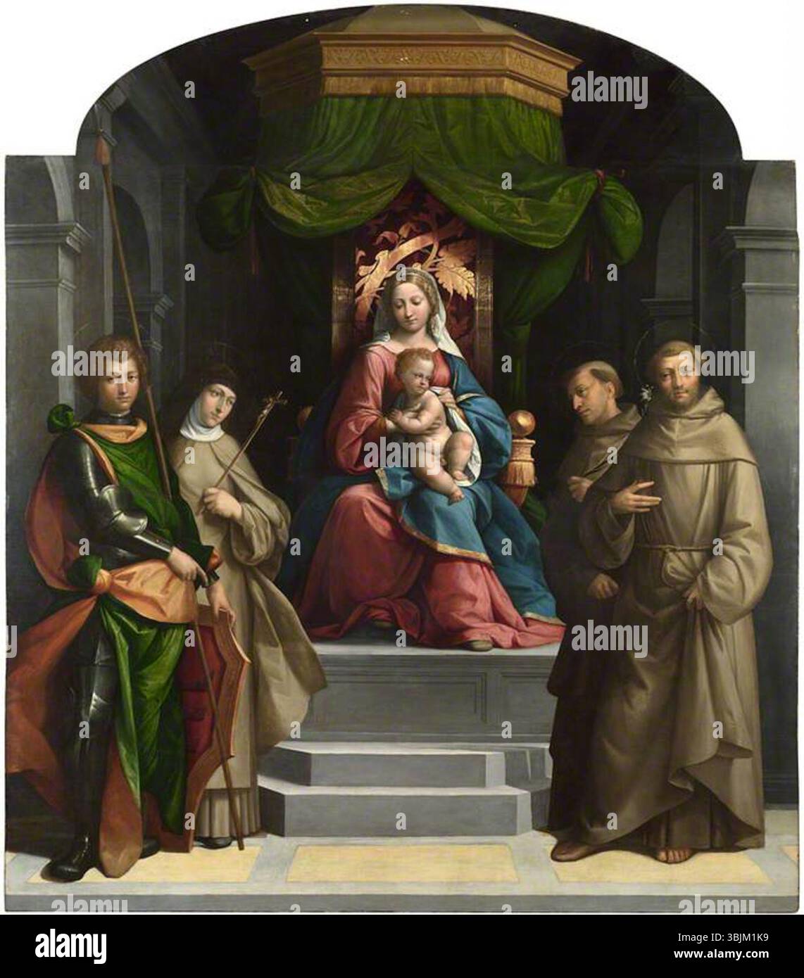 Garofalo; The Madonna and Child, with Saints William of Aquitaine ...