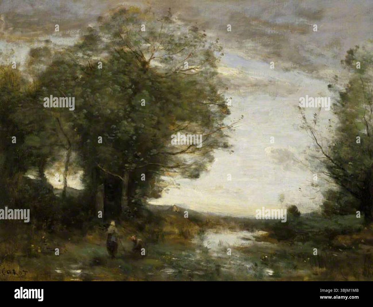 Corot, Jean-Baptiste-Camille; Souvenir of the Environs of La Ferte-sous ...