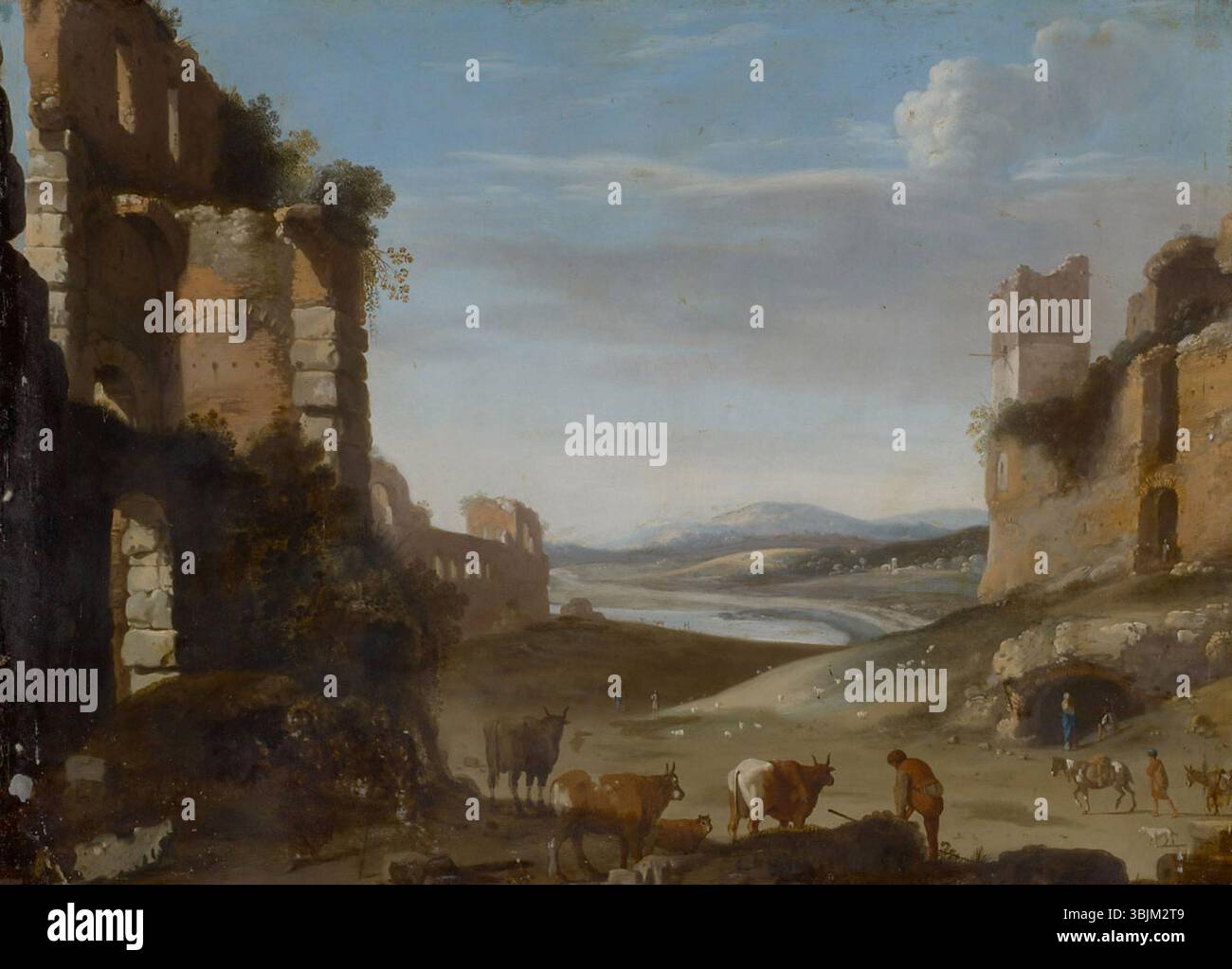 Cornelis van Poelenburgh’s 'Roman Landscape with Ruins' (circa 1620) is ...