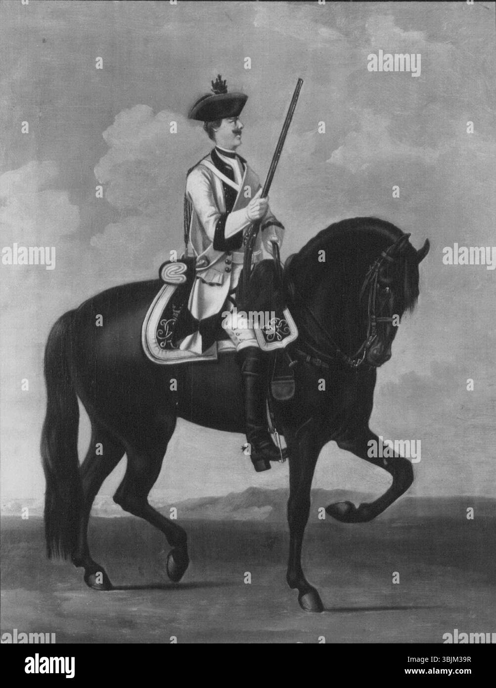 This oil on canvas painting by David Morier, created around 1748 ...