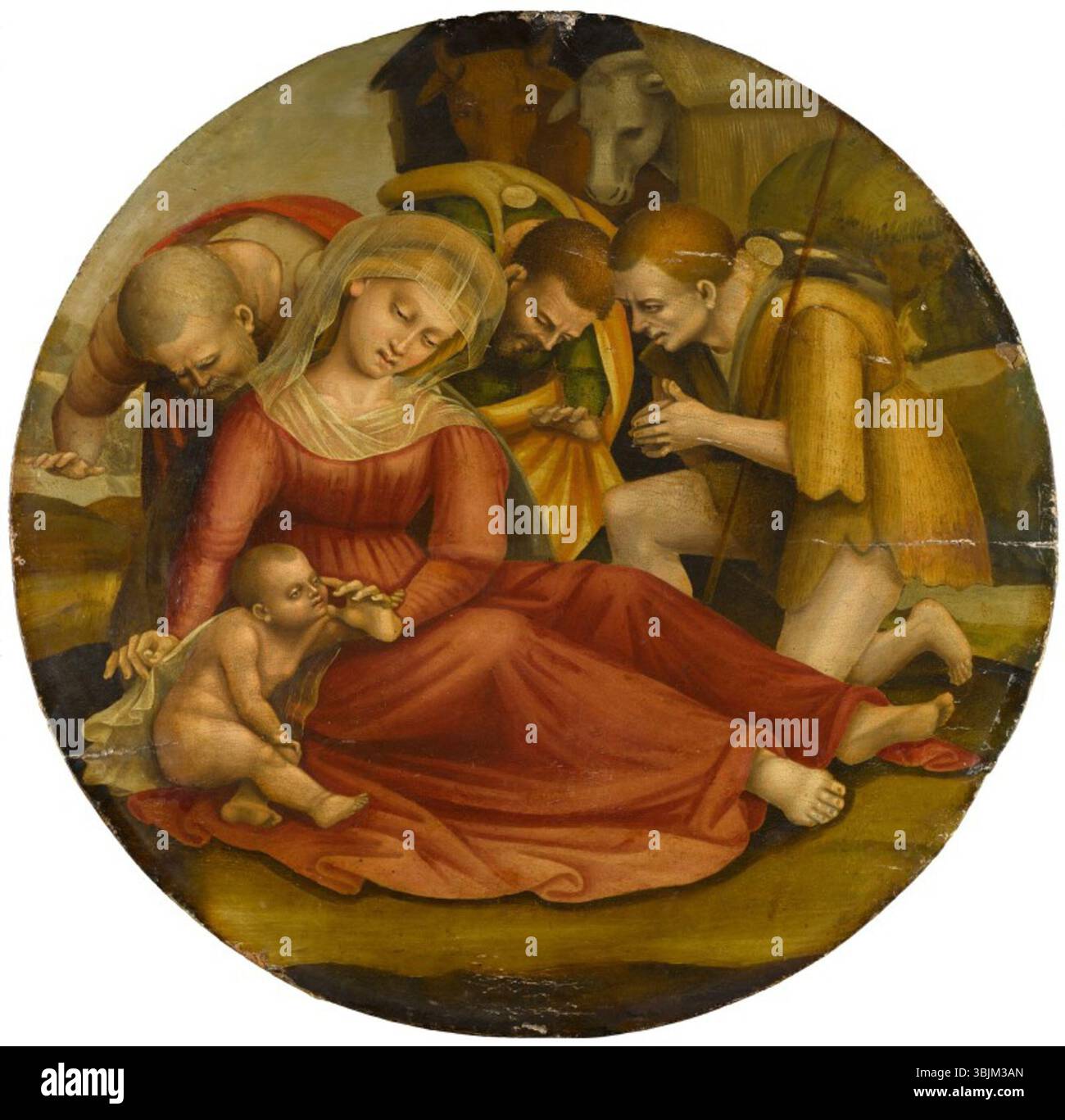 'The Adoration of the Shepherds' by Francesco Signorelli (1495–1553) is ...