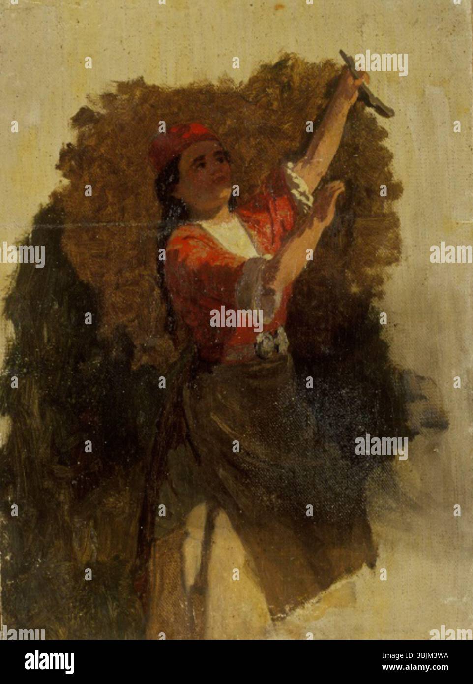 Johann Köler’s 'Tatarlanna' (Tatar Woman) is a mid-19th-century oil ...