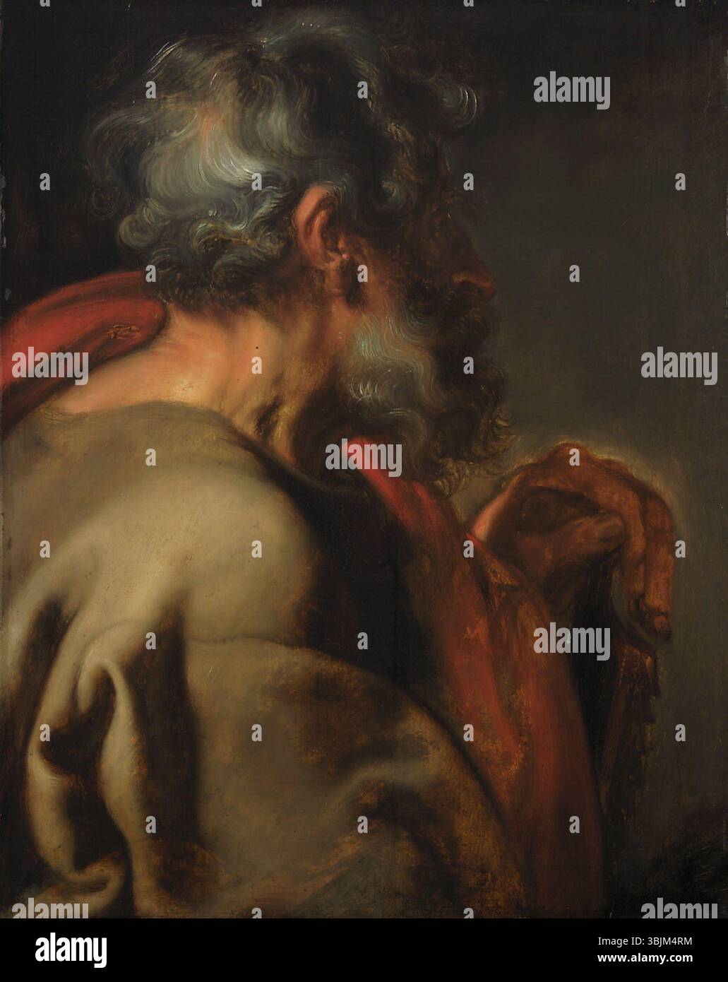 Anthonis van Dyck’s *Apostel Simon* (circa 1619-1621) is an oil ...