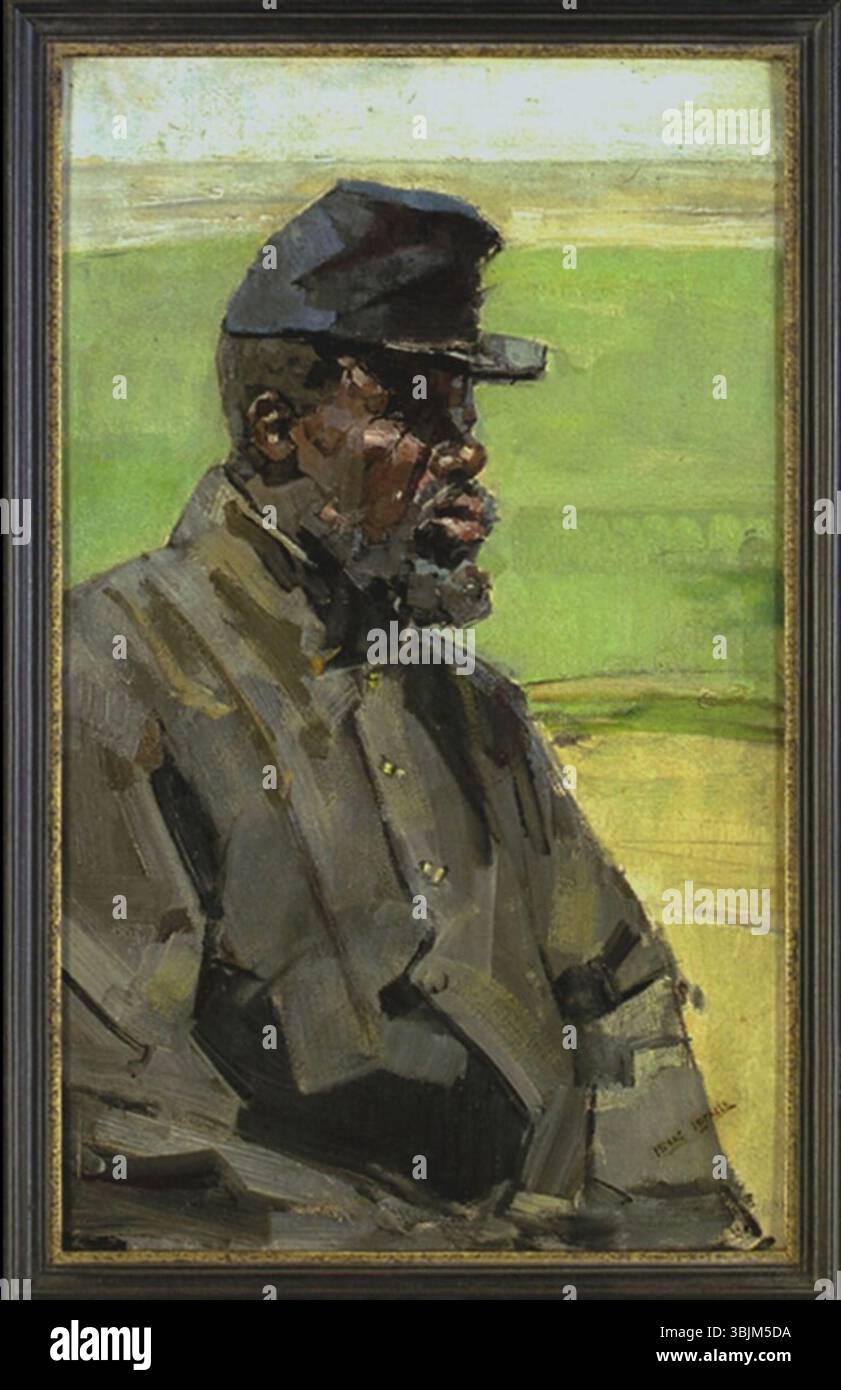 Isaac Israels' 1882 portrait captures an African soldier, likely Jan ...
