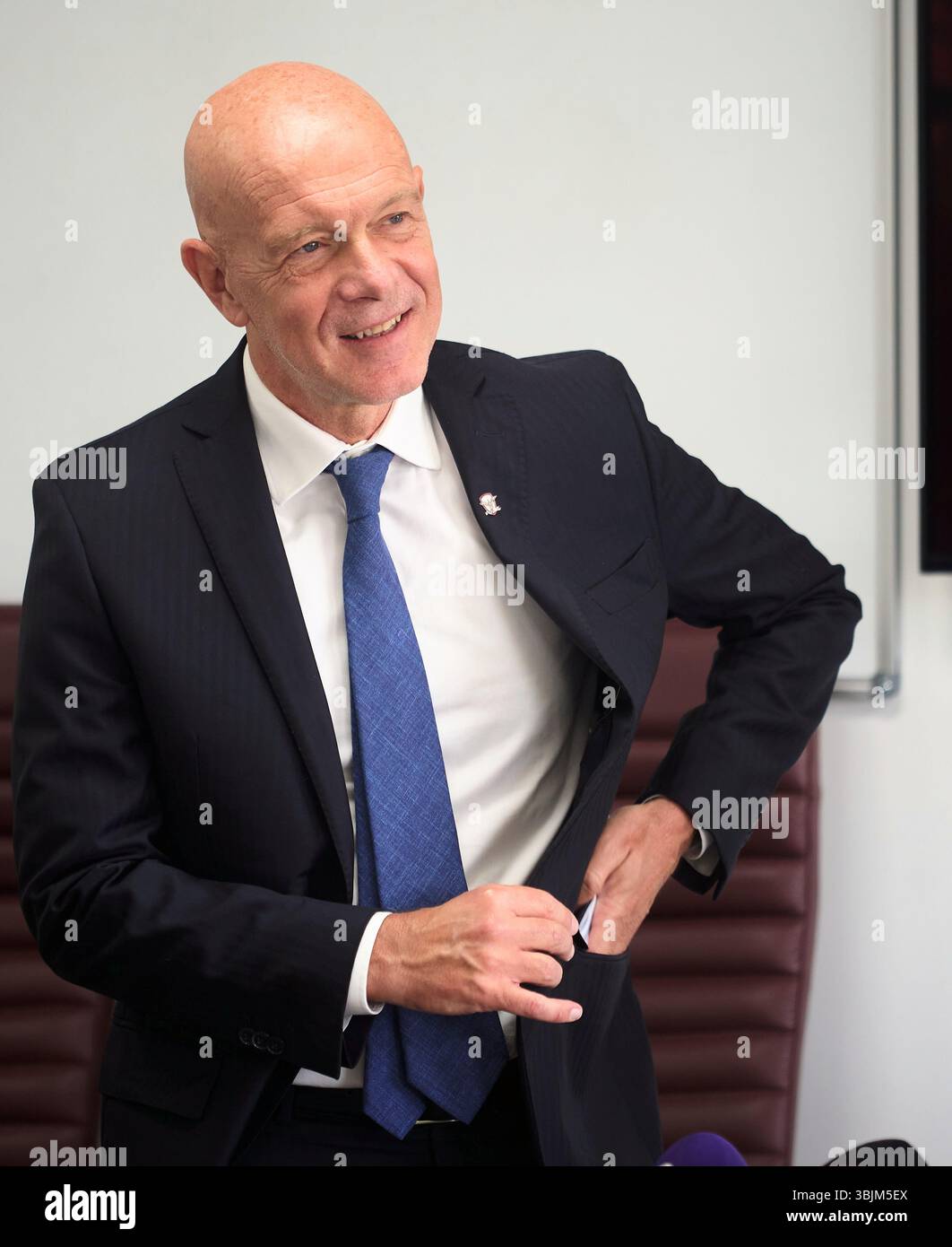 Bucharest, Romania. 16th Jun, 2025: Mauro Pederzoli, the new sporting ...