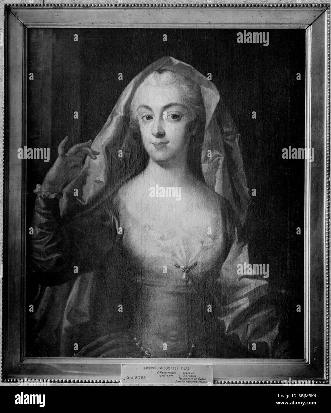 Olof Arenius (1700–1766) painted Hedvig Reuterholm (1719–1741), a ...