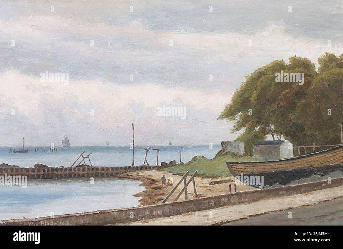 Christian Blache’s 'Coastal View with Children Playing' (circa 1918 ...