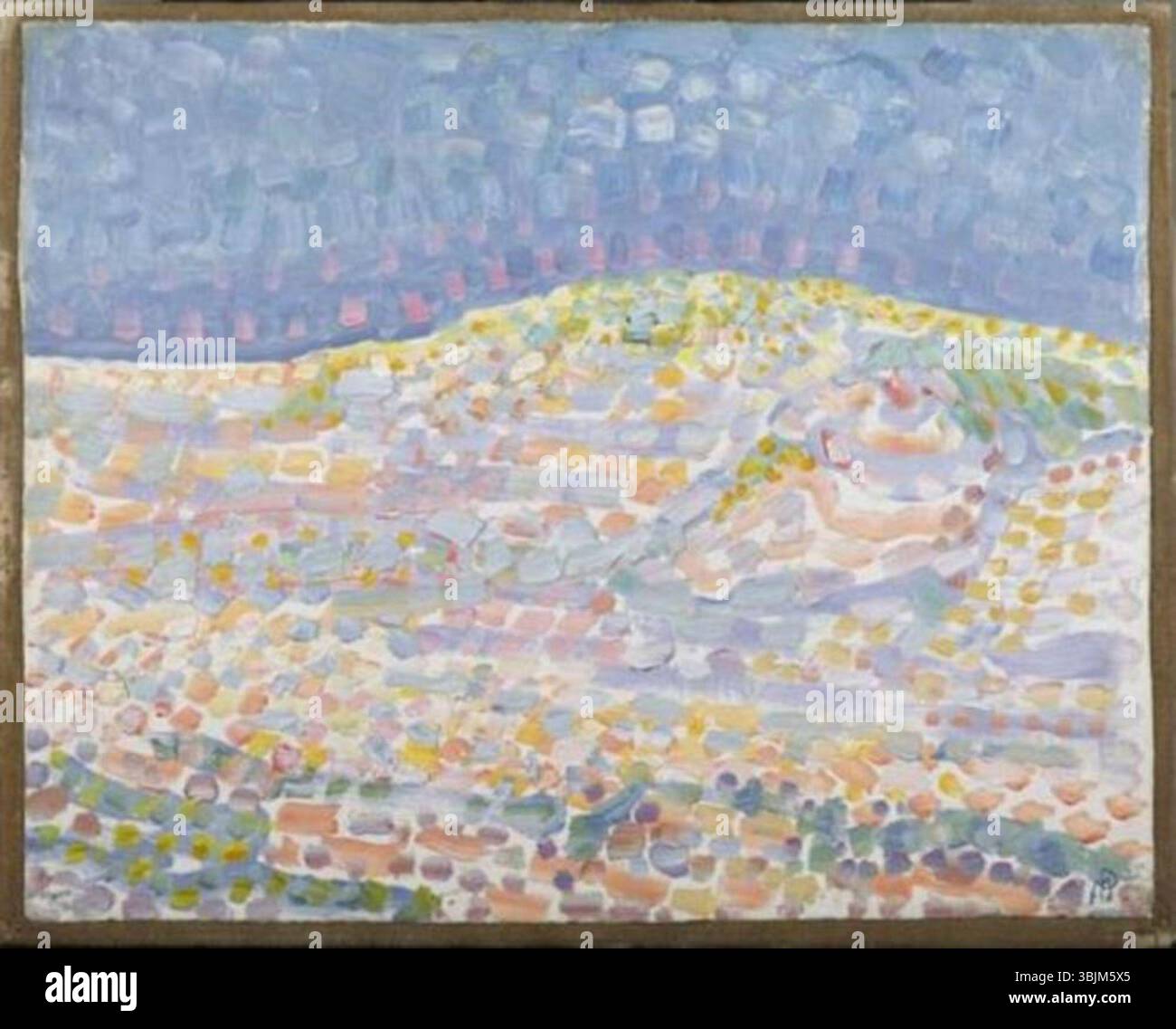 Pointillist dune study is a 1909 oil on canvas painting by Piet ...