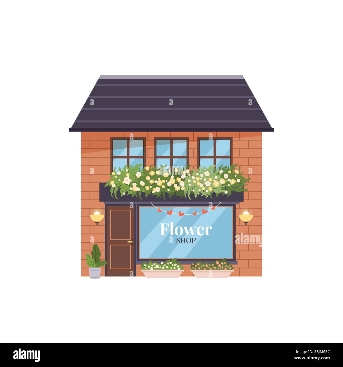 Urban flower shop Cut Out Stock Images & Pictures - Alamy