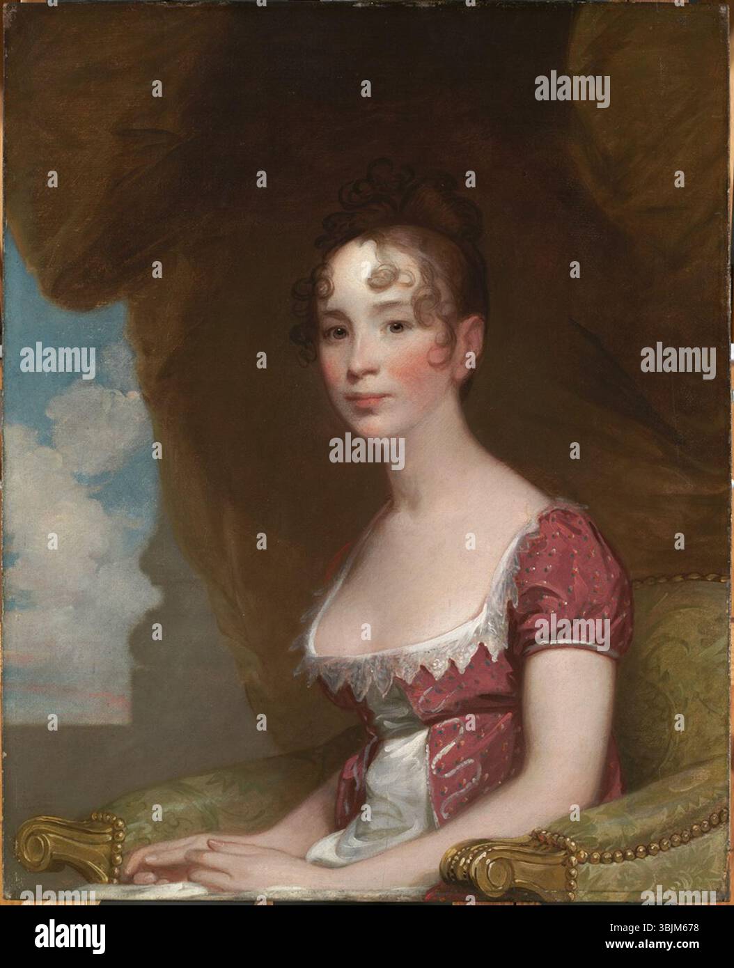 This circa 1811 oil on panel portrait by Gilbert Stuart depicts Sally ...