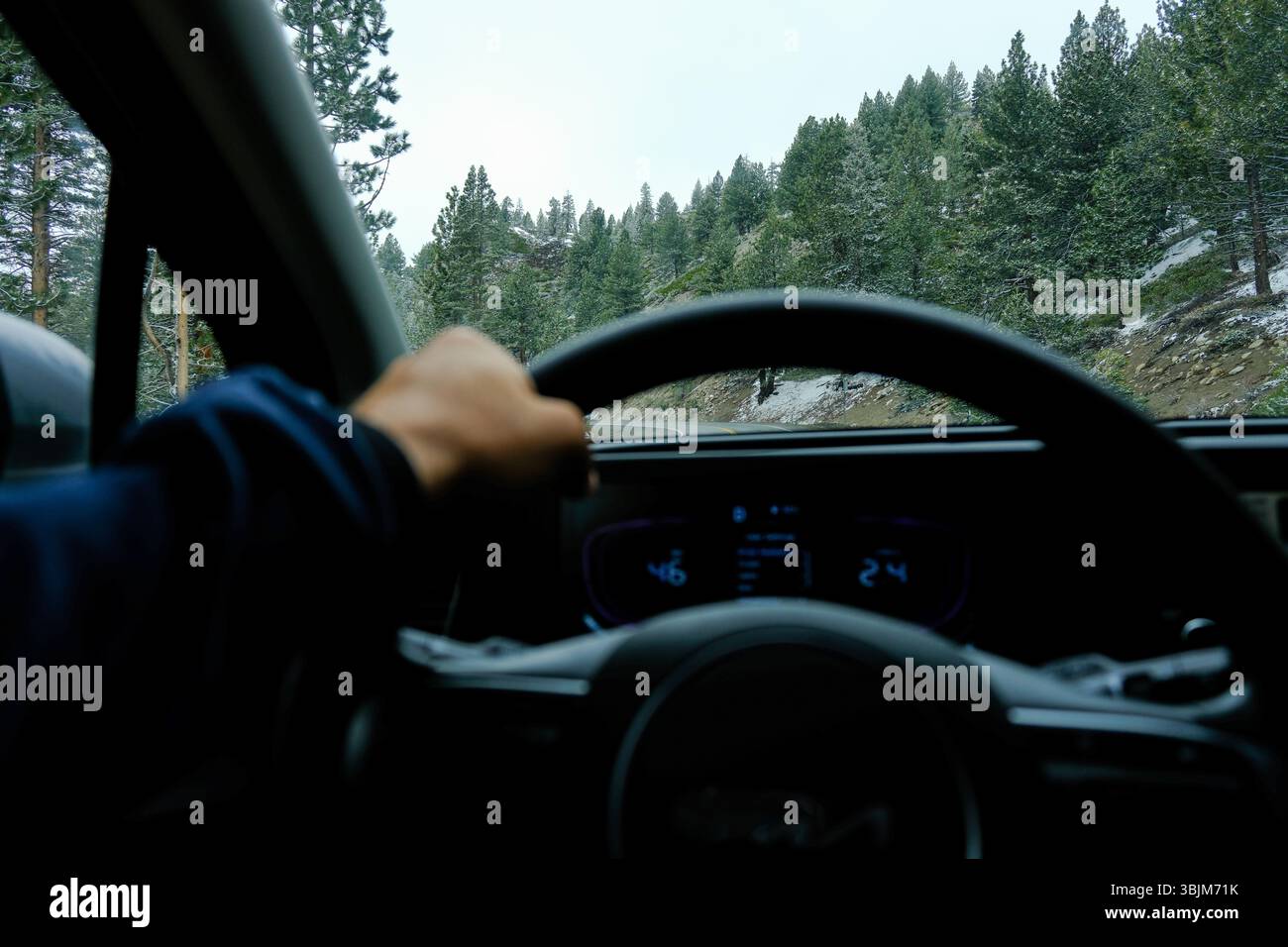 13 MAY 2025 - Tahoe, CA, USA - Road Trip adventure, point of view from ...