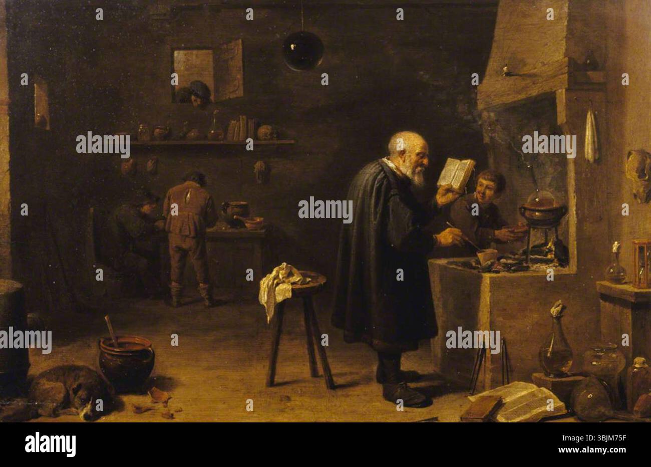 Teniers II, David; The Alchemist in His Laboratory; National Trust ...