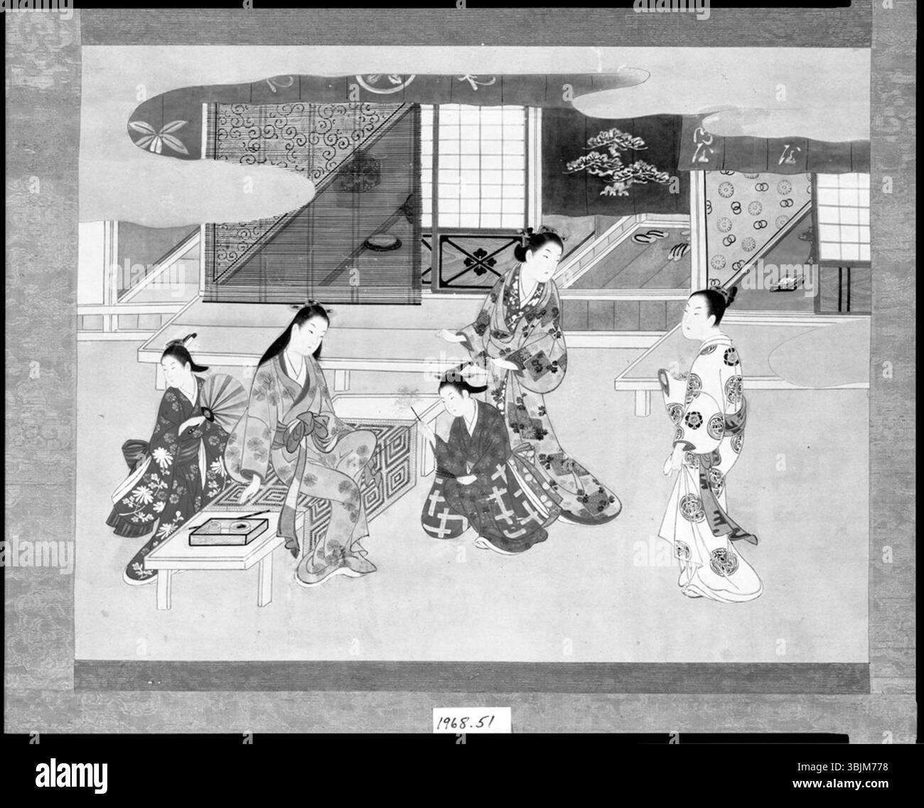 Attributed to Kawamata Tsuneyuki (1677–) 'Five Courtesans' is a ...