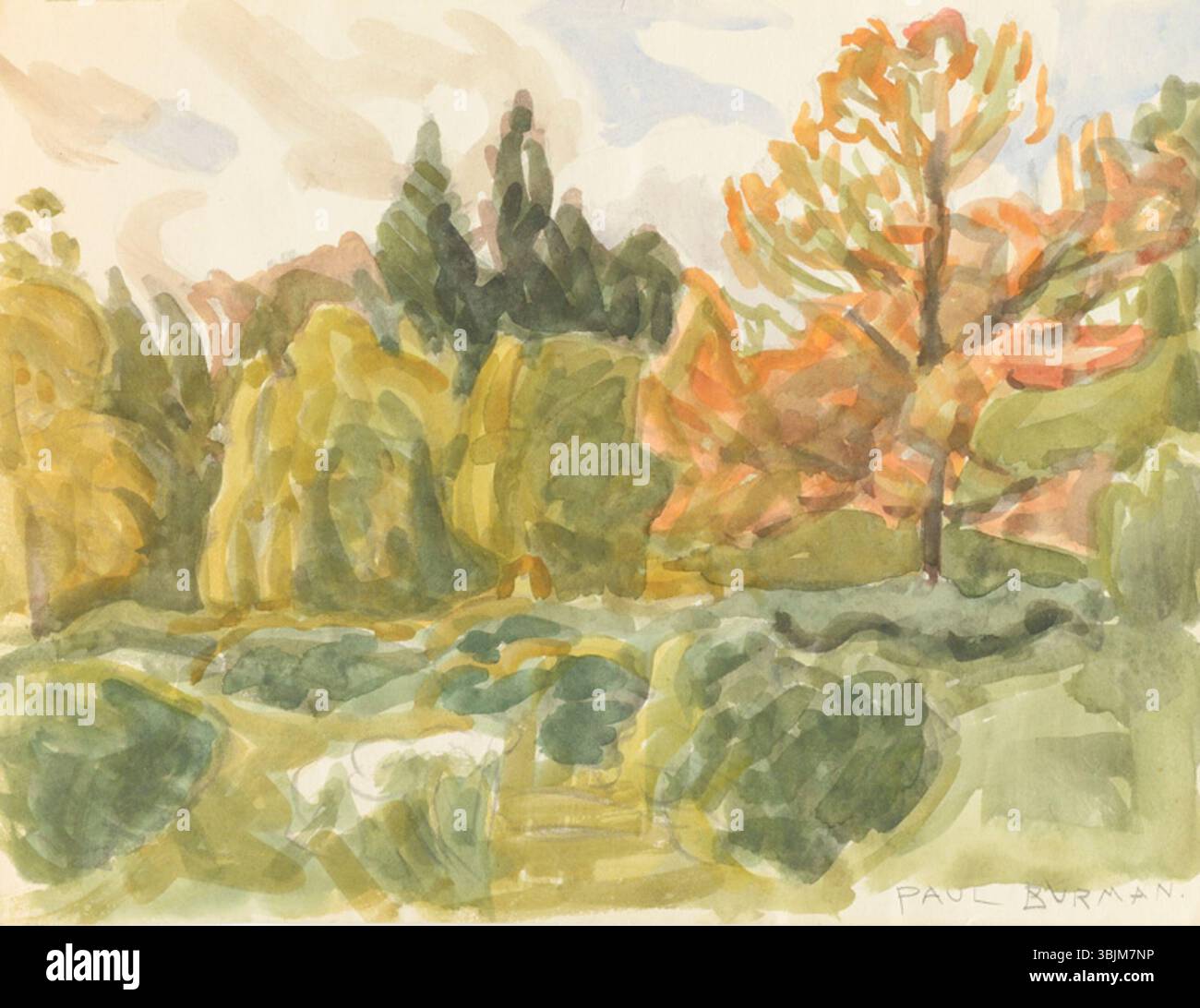 Paul Burman’s 'Maastiku visand' is another landscape sketch in ...