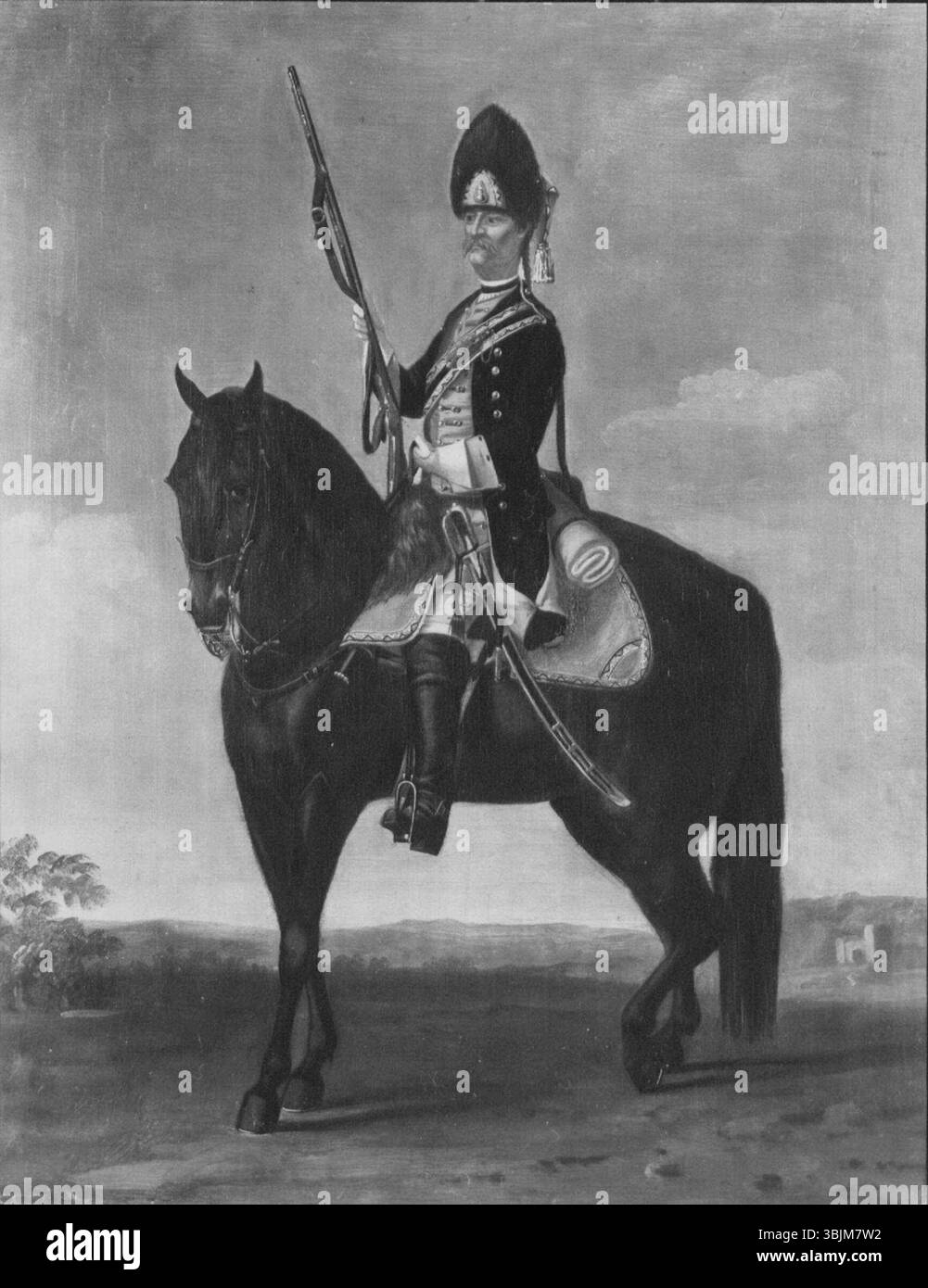 David Morier painted a Grenadier from the Regiment of Dragoons ...