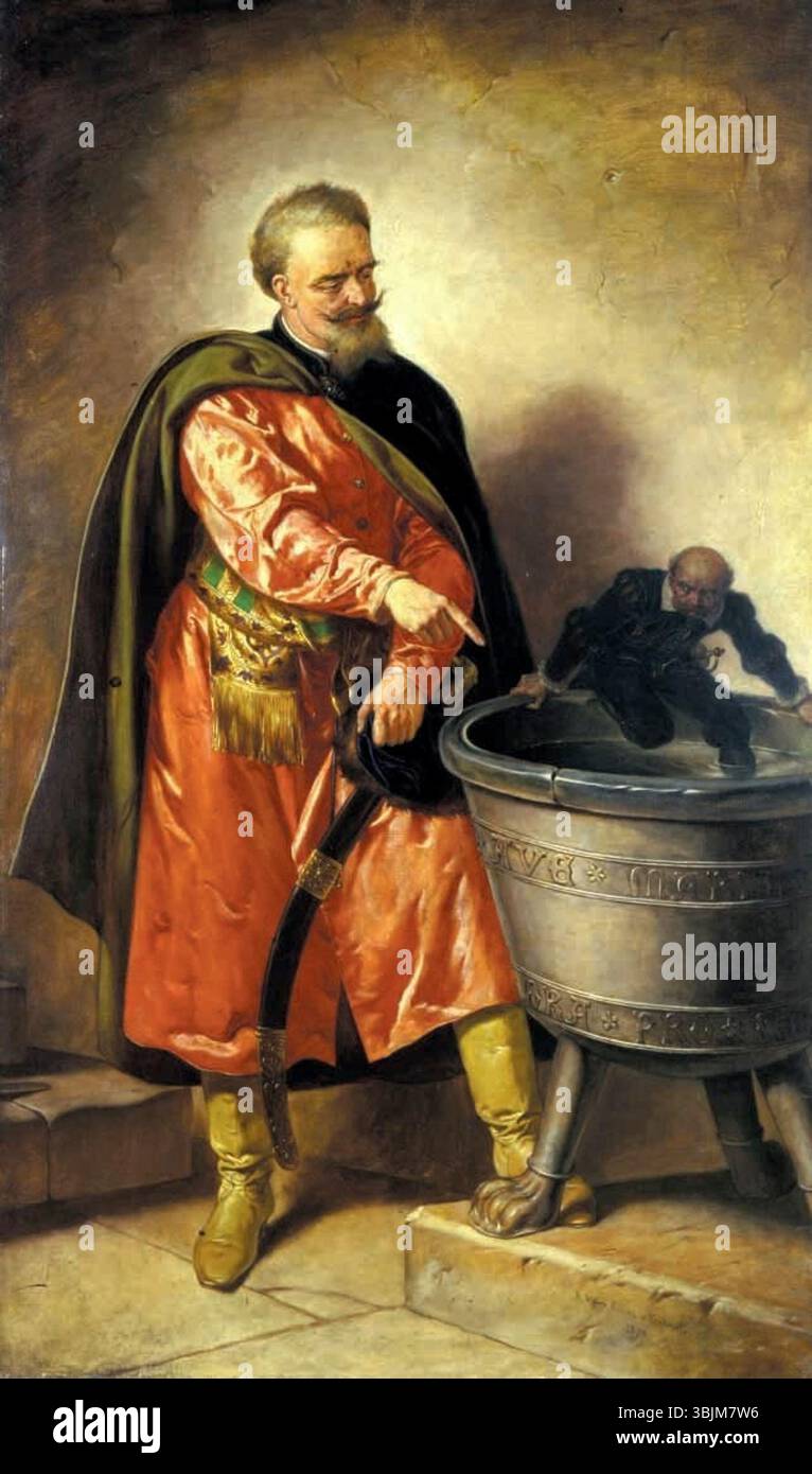 This 1878 painting by Walery Eljasz Radzikowski depicts the Polish ...