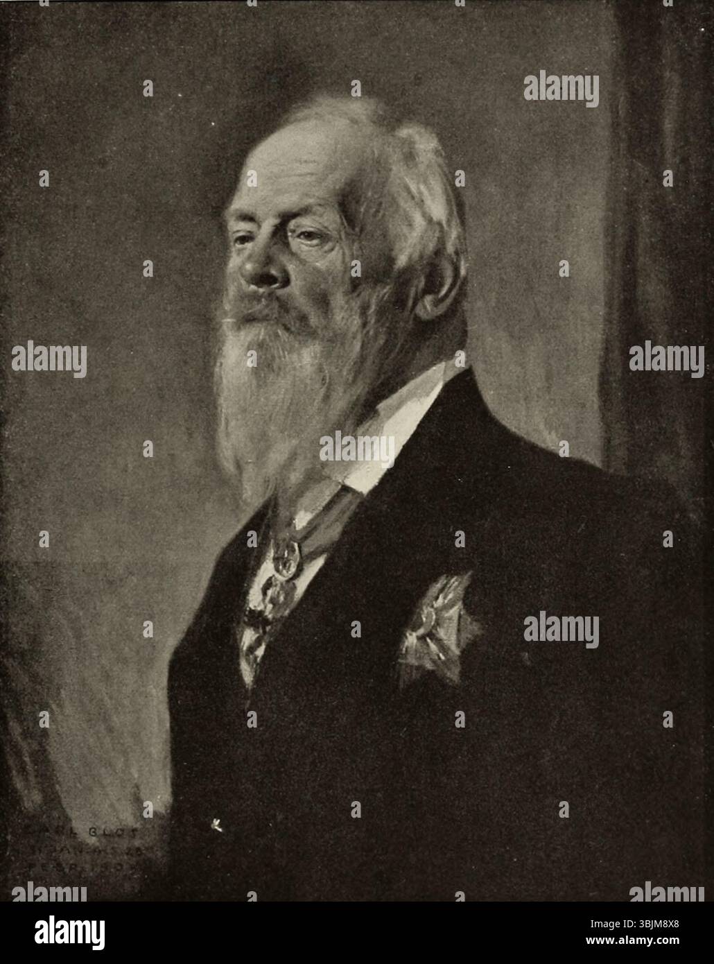 'Bildnis Prinzregent Luitpold von Bayern' by Carl Blos, painted circa ...