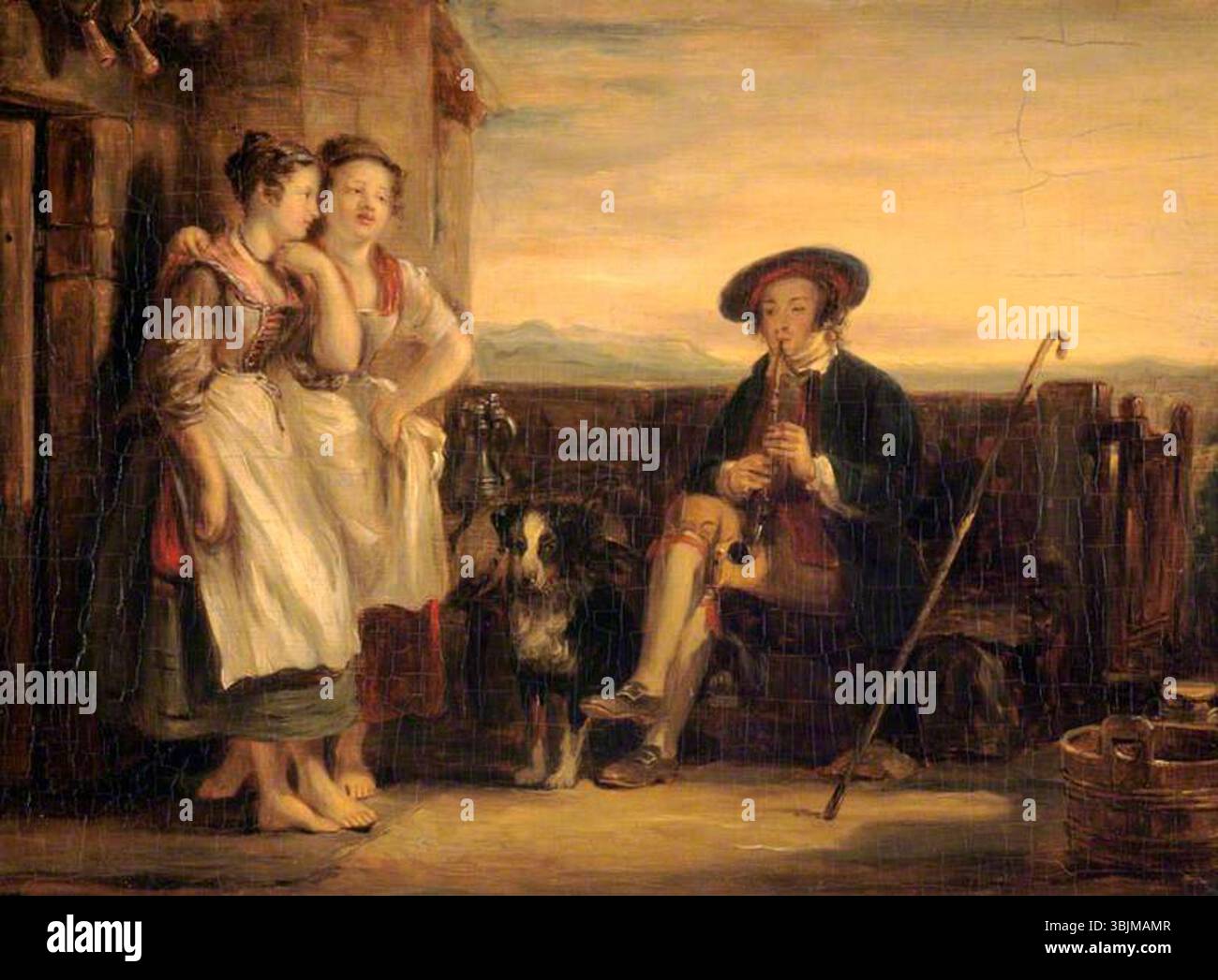 Wilkie, David; A Scene from Ramsay's 'The Gentle Shepherd'; National ...