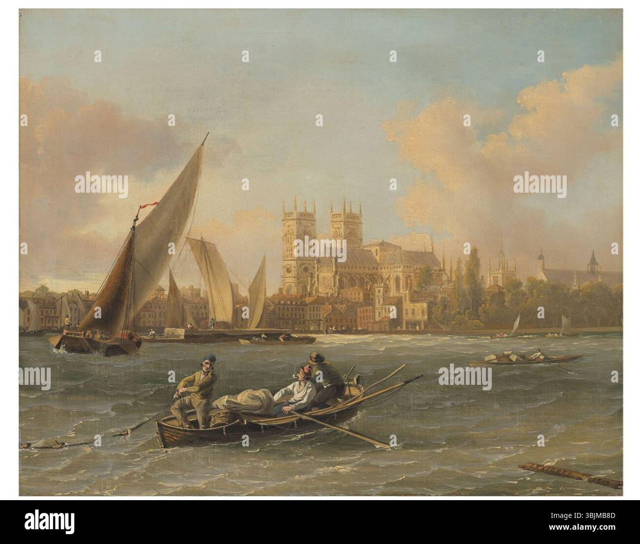 John Thomas Serres' 'A View of Westminster from the Thames' (1759–1825 ...