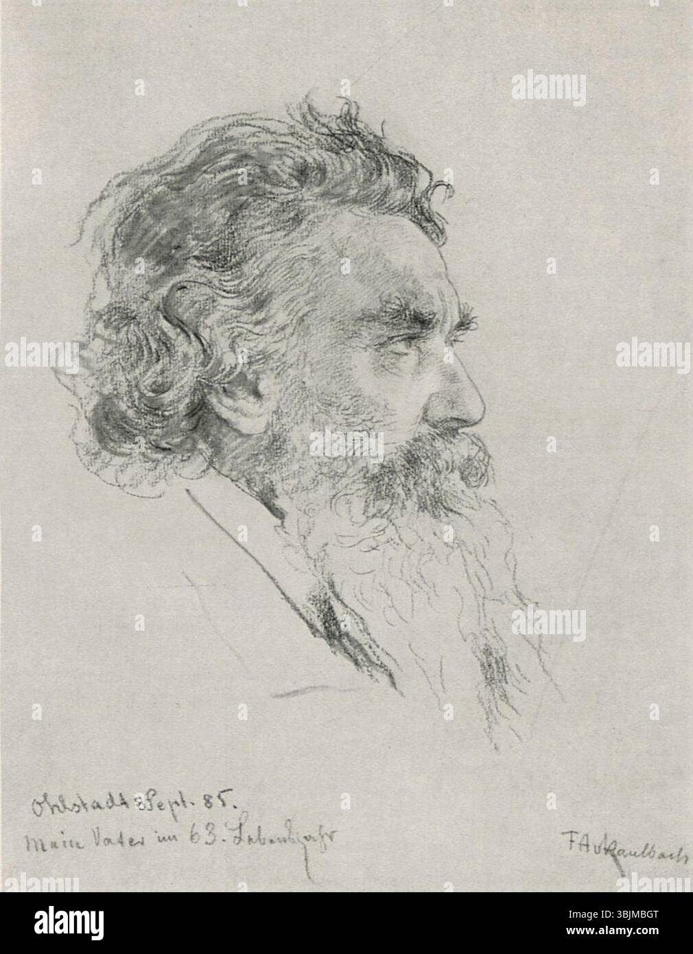 Friedrich August von Kaulbach’s 1885 portrait 'Mein Vater Friedrich ...