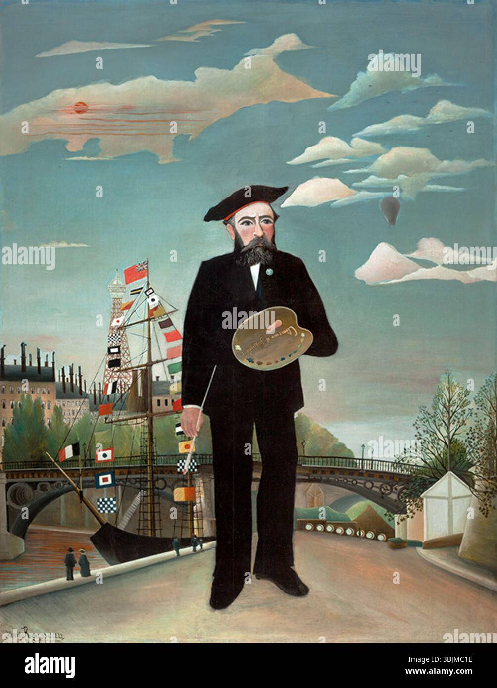 Henri Rousseau’s 1890 painting 'Myself: Portrait Landscape' portrays ...
