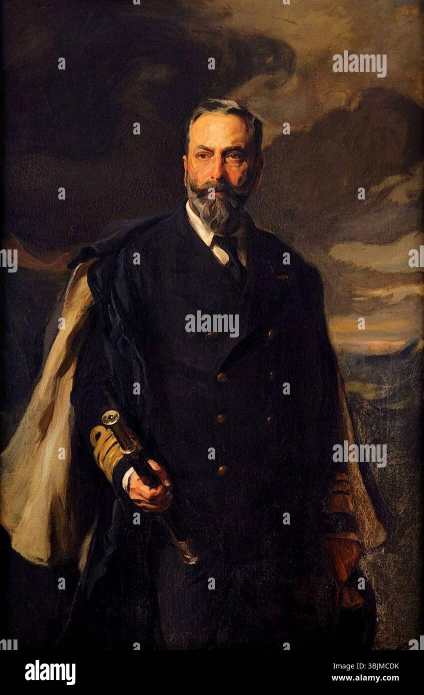 This 1909 portrait of Prince Louis of Battenberg, painted in oil ...