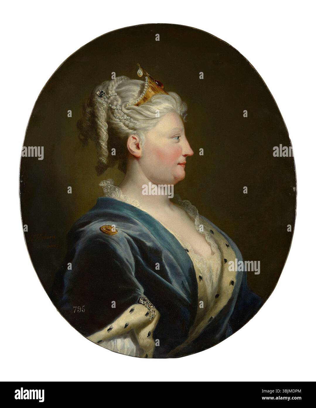 Joseph Highmore's 1735 oil on canvas painting of Queen Caroline of ...