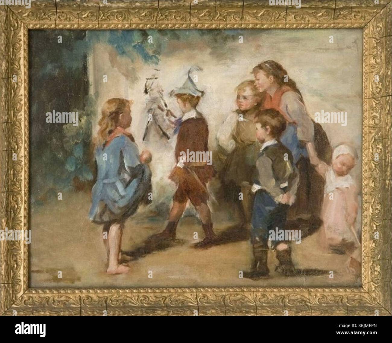 'Jeux d'enfants' by Marie Joséphine Nicolas, painted in the second half ...