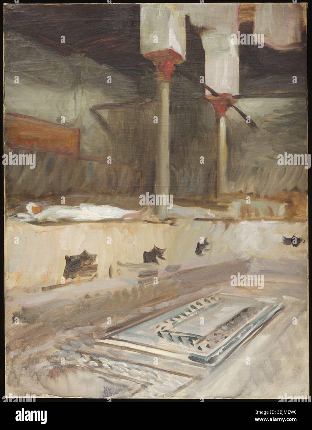 John Singer Sargent's 1891 oil painting, 'Interior of a Bath House ...