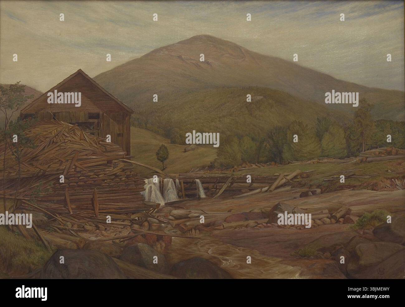 Charles Herbert Moore’s 1872 oil painting depicts Mount Kearsarge in ...