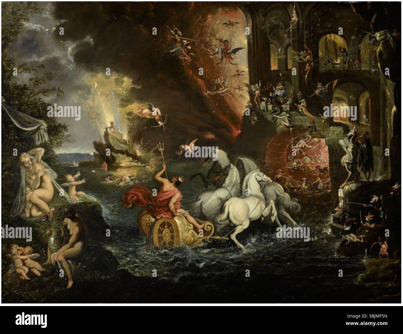 Joseph Heintz the Younger’s 17th-century oil painting depicts the ...