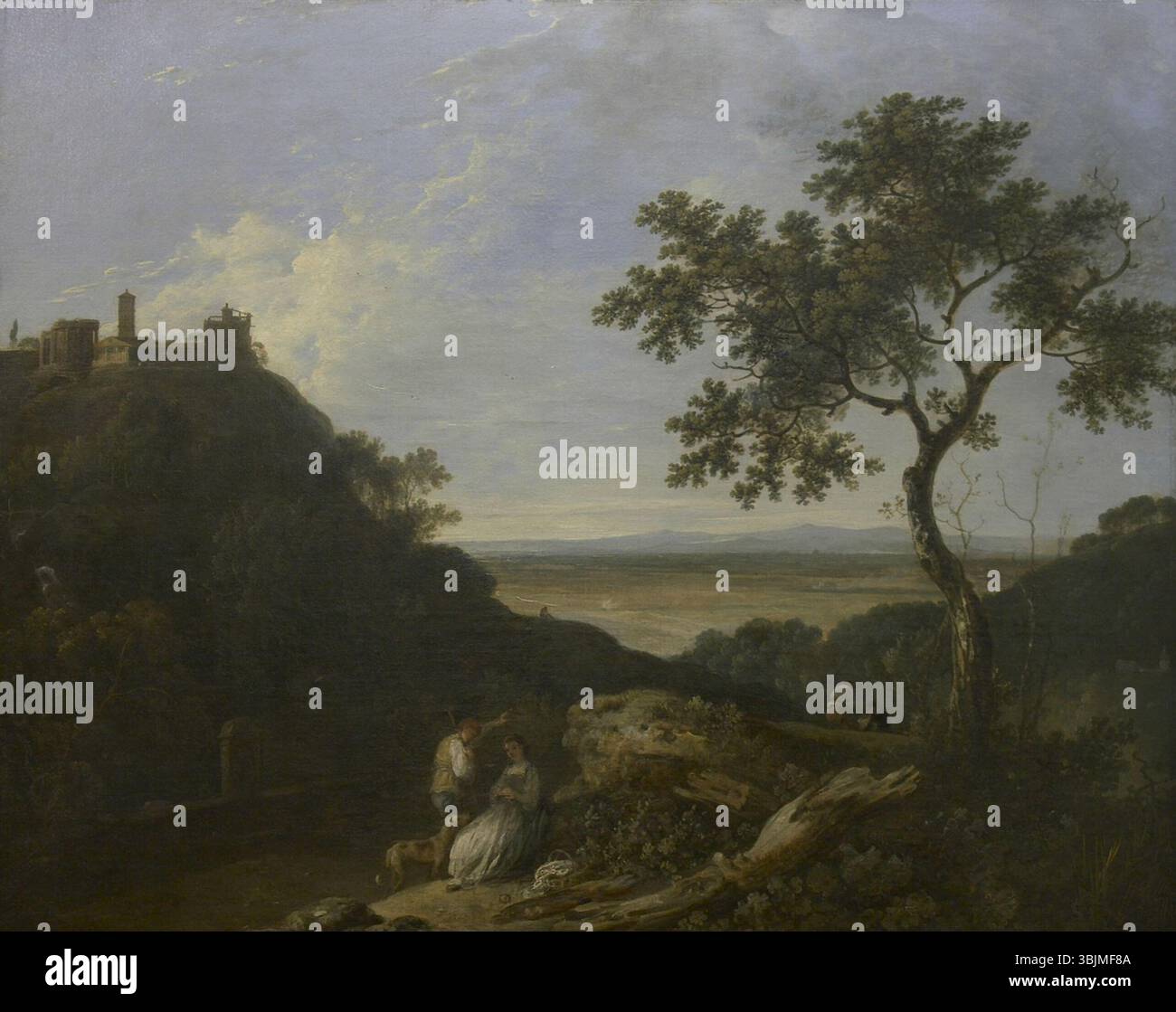 Richard Wilson (–1782) painted 'Tivoli, Temple of the Sibyl and the ...