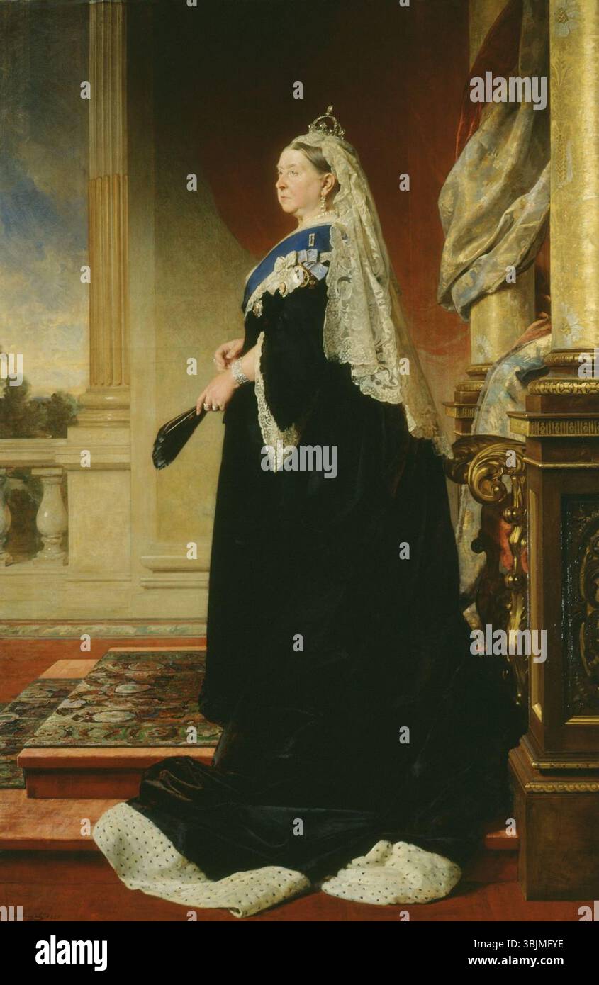 Heinrich von Angeli’s 1885 portrait of Queen Victoria captures the ...