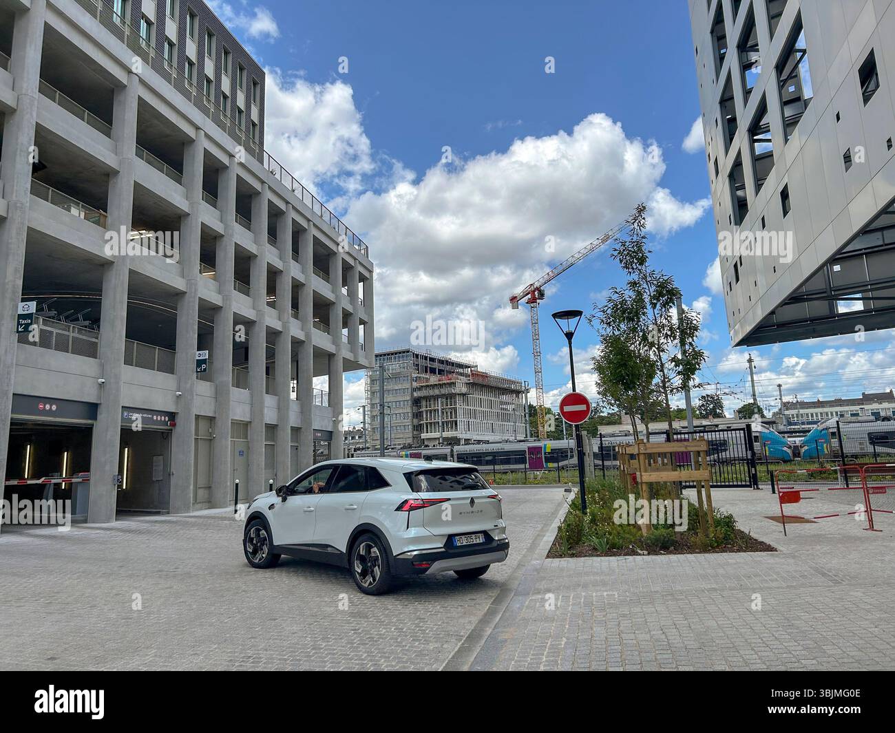 Nantes, France, Wide Angle View, Modern Architecture, Buildings, Urban ...